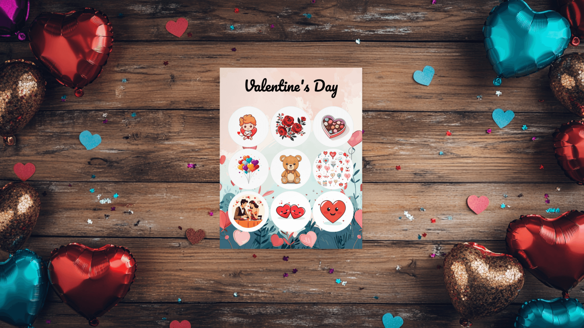 5 Free Valentines Bingo Templates - Bingo Card Creator