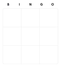 A Free Blank Bingo Card Template - Bingo Card Creator